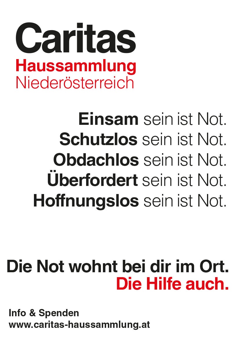 Caritas Haussammlung - Pfarrverband St. Josef im Waldviertel Caritas Haussammlung - Pfarrverband St. Josef im Waldviertel